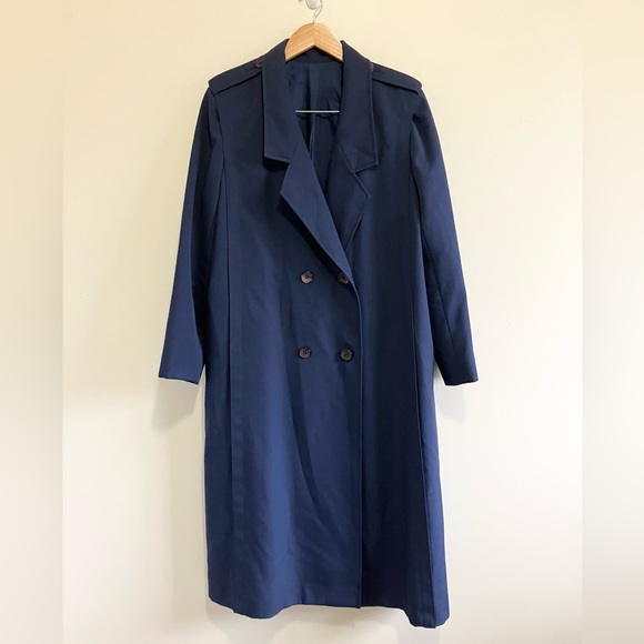 Sears | Jackets & Coats | Vintage Sears Navy Blue Double Breasted ...